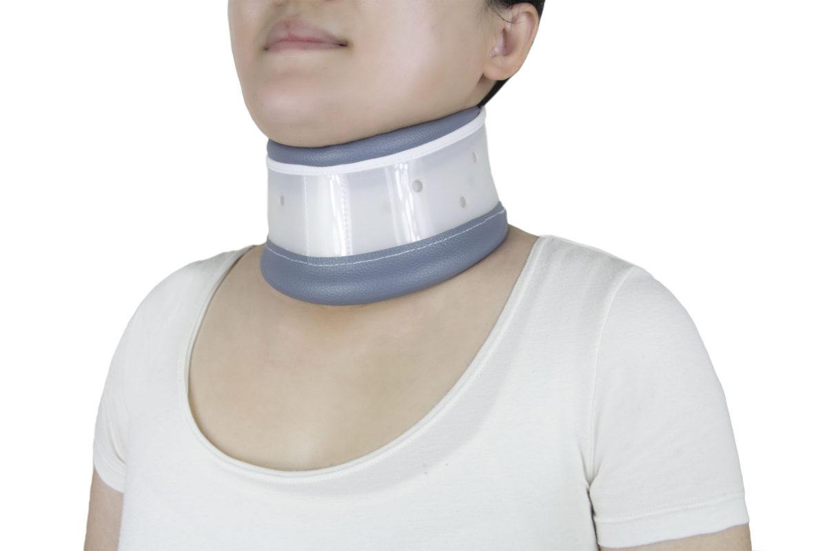 Ortho-Aid Rigid Cervical Collar Plastic Neck Support Brace Adjustable ...